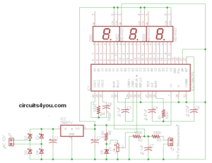 ICL7107 Digital Voltmeter | Circuits4you.com