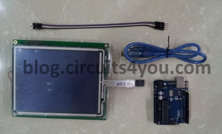 Touch Screen interfacing with Arduino | Circuits4you.com