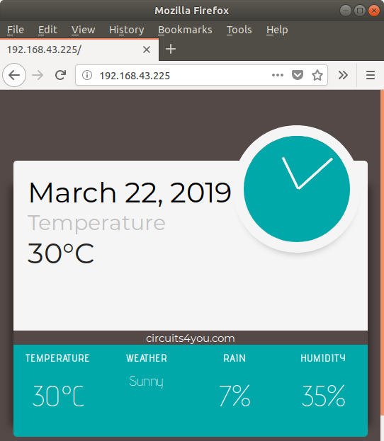 Esp8266 Weather Station Using Arduino Ide